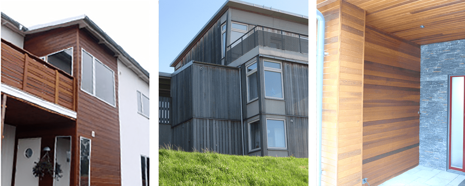 Cederpanel passar fint som panel fondvägg och bastu - Cederträ:väst